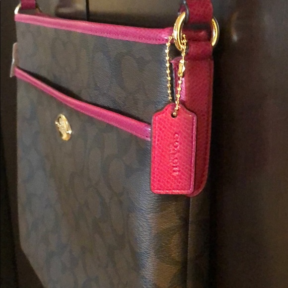 Coach | Bags | Coach Signature File Crossbody Bag | Poshmark